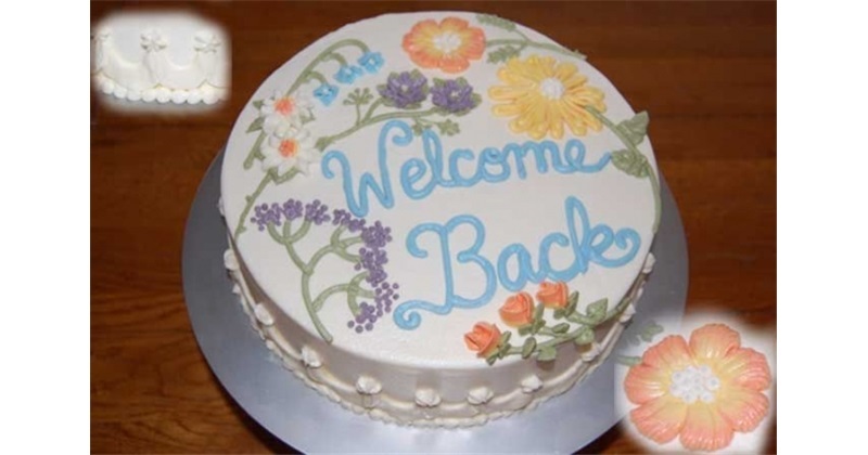Welcome back cake