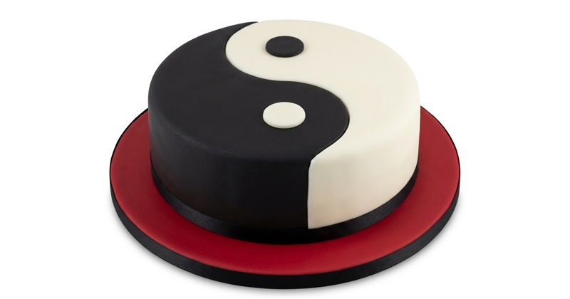 Yin Yang Birthday Cake | Order Online UK Delivery