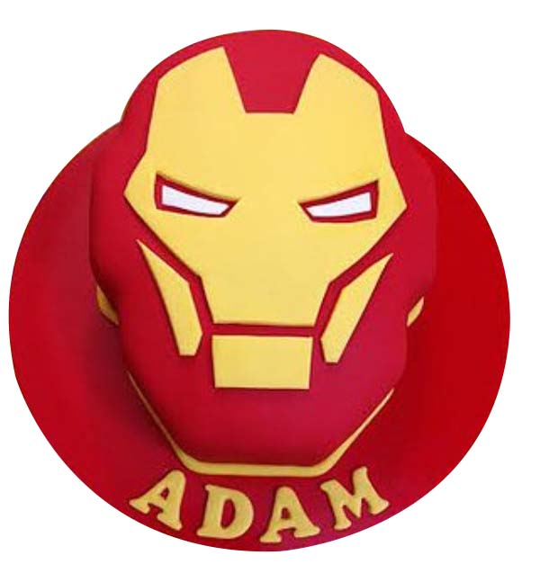 Iron Man Face Cake