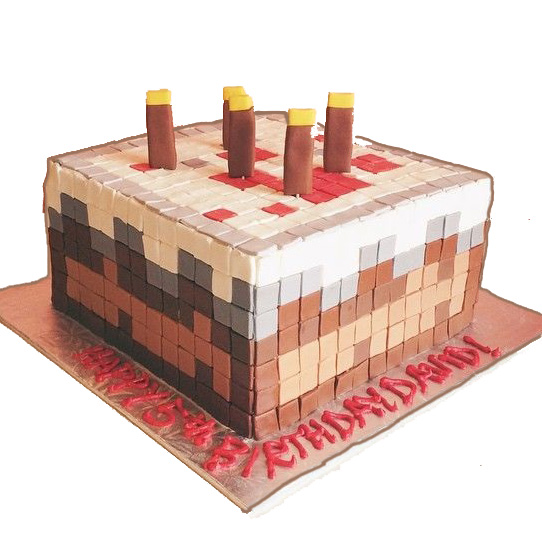 Minecraft game cake