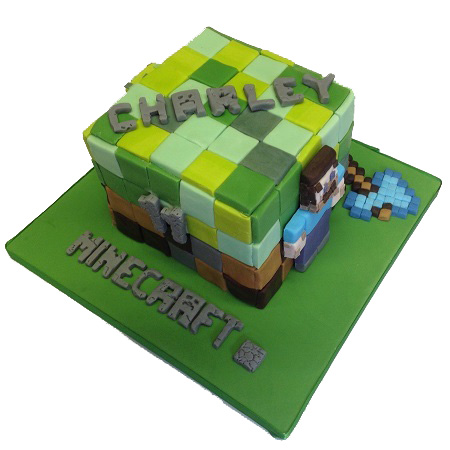 Minecraft game cake