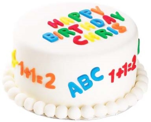 Alphabet cake