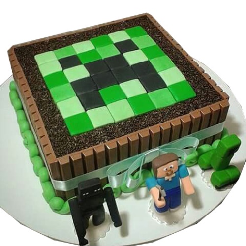 Minecraft game cake