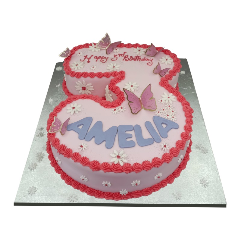3 Numbered Cake