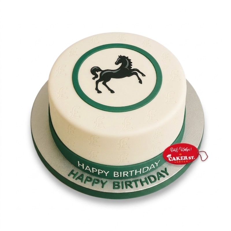 Corporate Horse Logo Birthday Cake | UK Delivery