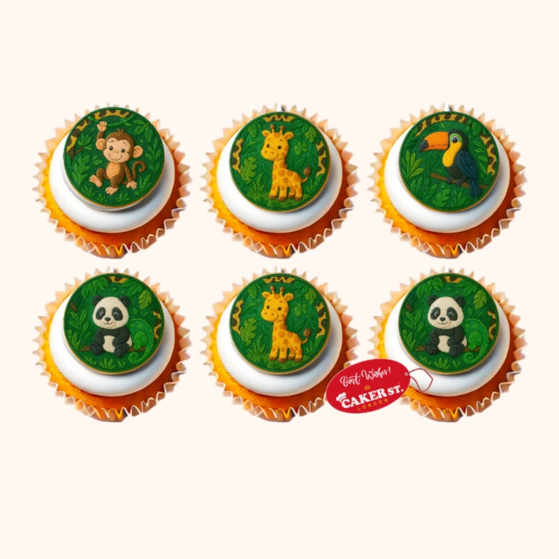 Jungle Theme Cupcakes | Jungle Theme Cupcakes | Caker Street