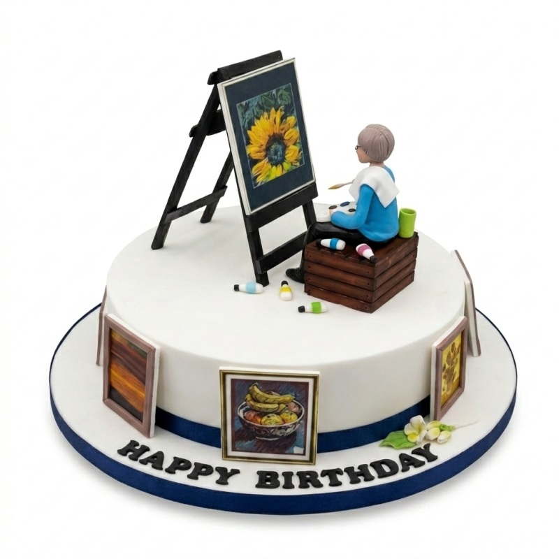 Painter Themed Cake