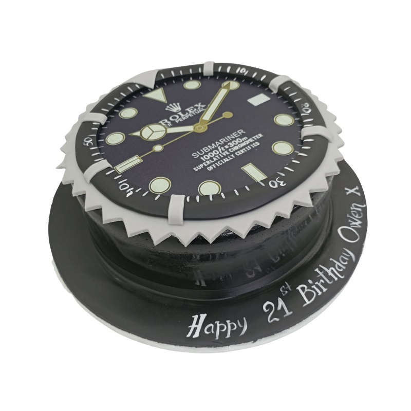 Rolex Watch Dial Shape Birthday Cake
