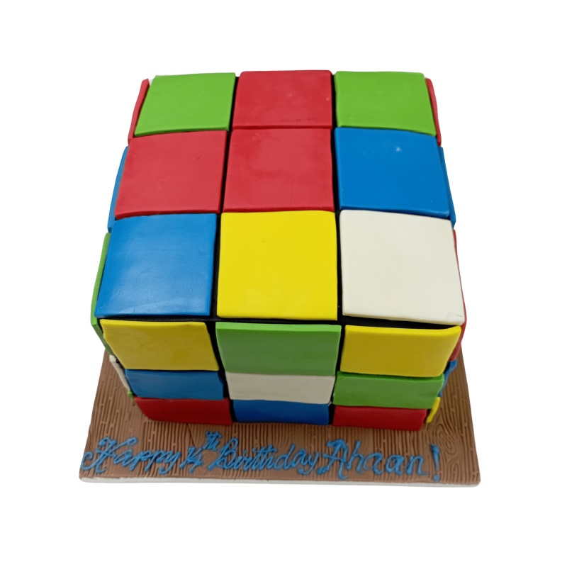 Rubik’s Cube Cake