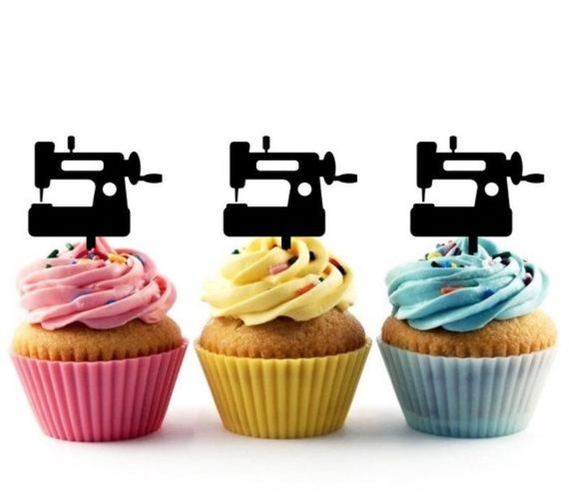 Sewing Themed Cupcakes