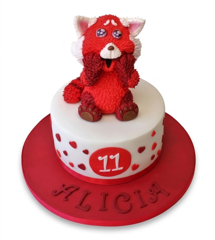 Turning Red Panda Cake