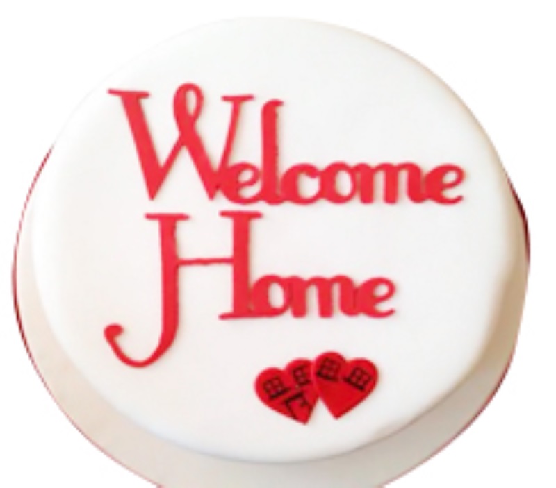 Welcome home cake