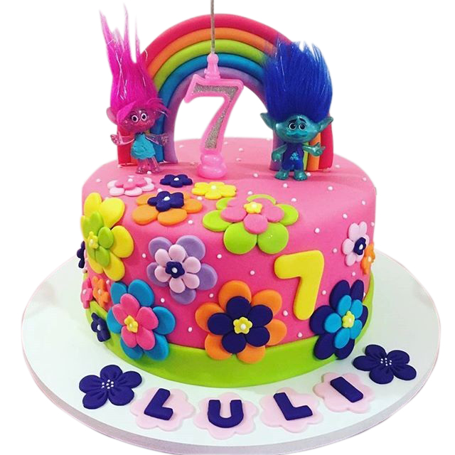 Trolls cake